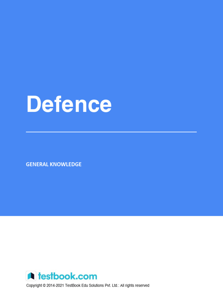 Defence - Study Notes | PDF | Missile | Military