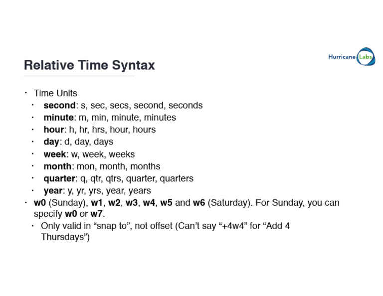 040 Splunk Relative Time Reference (FreeCourseWeb - Com) | PDF