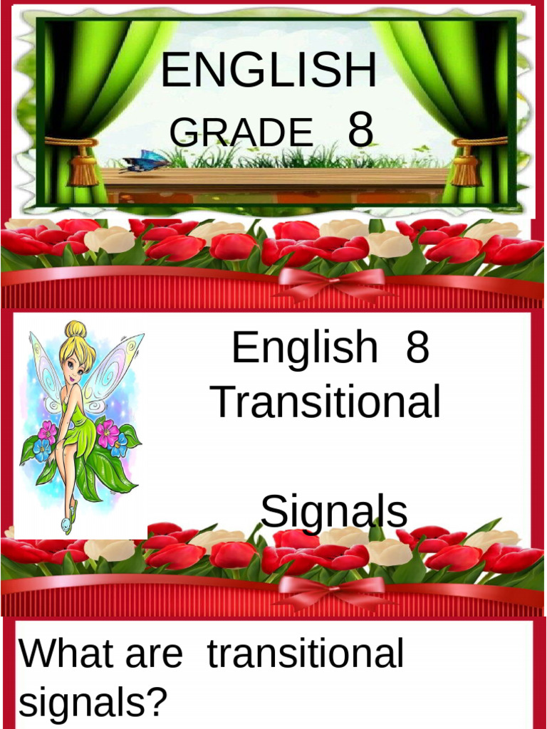 Understanding Transitional Signals | PDF | Sentence (Linguistics ...