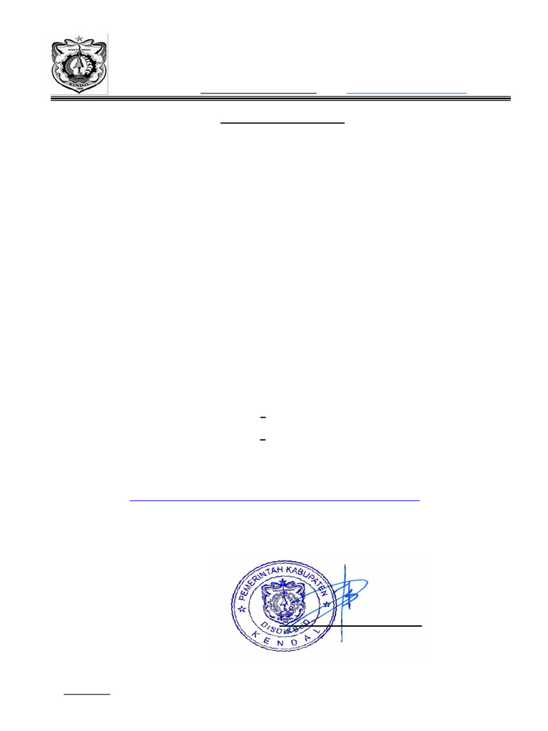 Surat Tugas Peserta PPKG Pjok | PDF