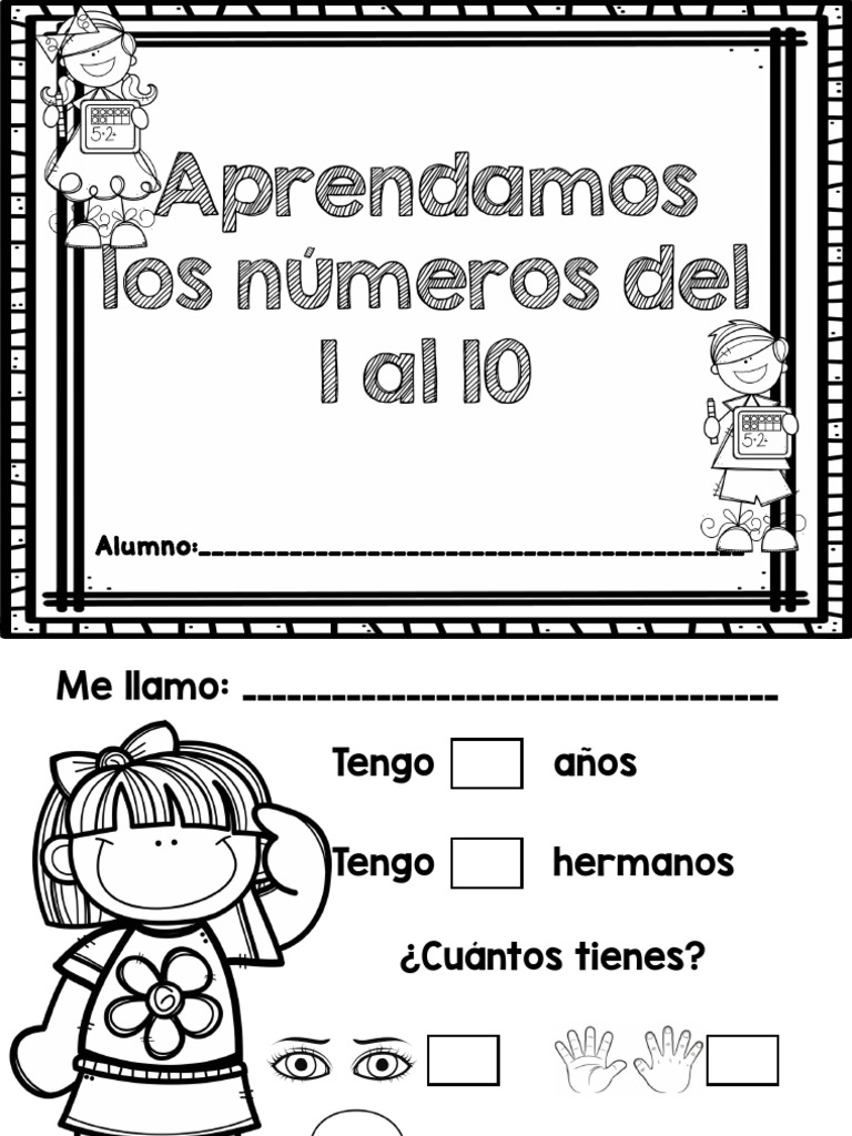 P 01 Aprendemos Los Números Del 1 Al 10 | PDF