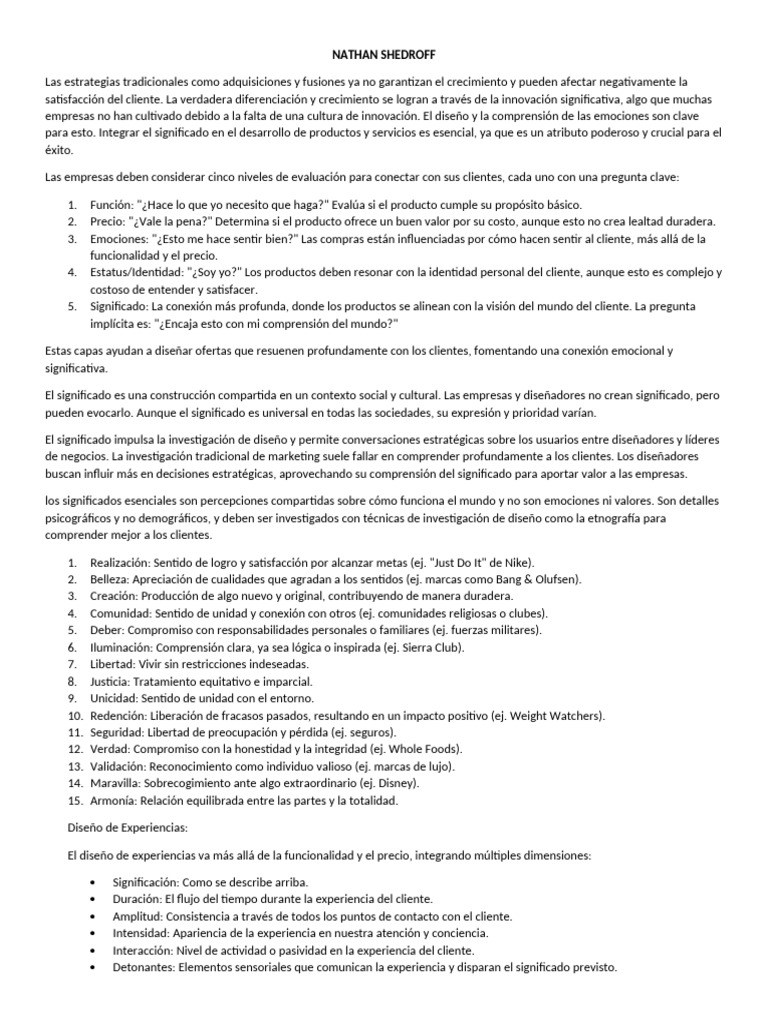 NATHAN SHEDROFF | PDF | Las emociones | Experiencia