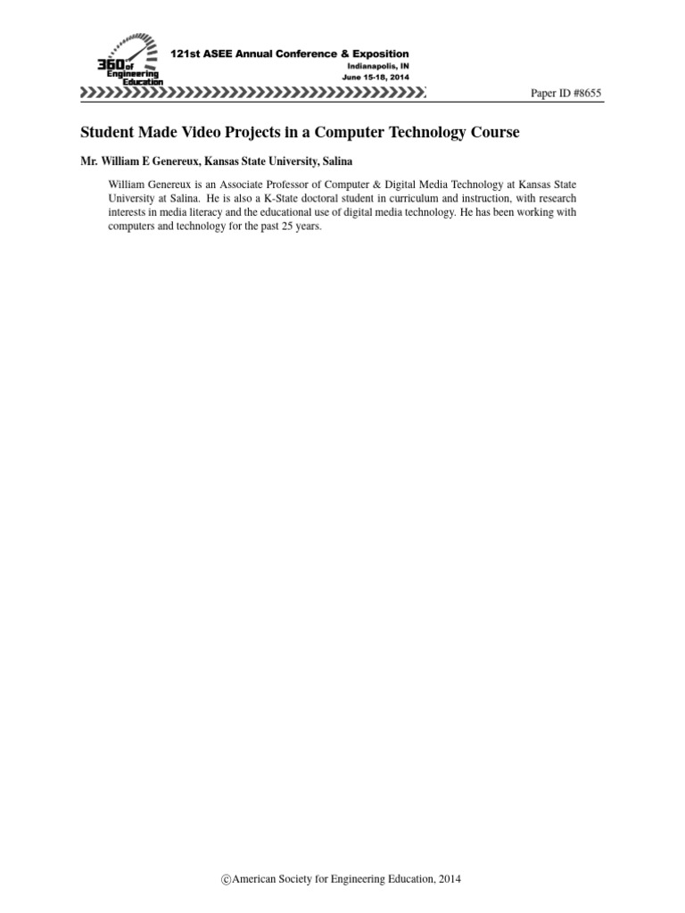 Student - Made - Video - Projects - in - A - Computer - Technology ...