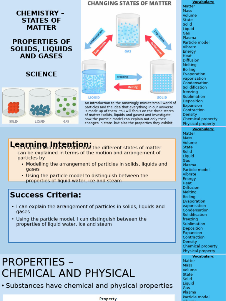 Understanding States of Matter and Density | PDF | Liquids | Gases