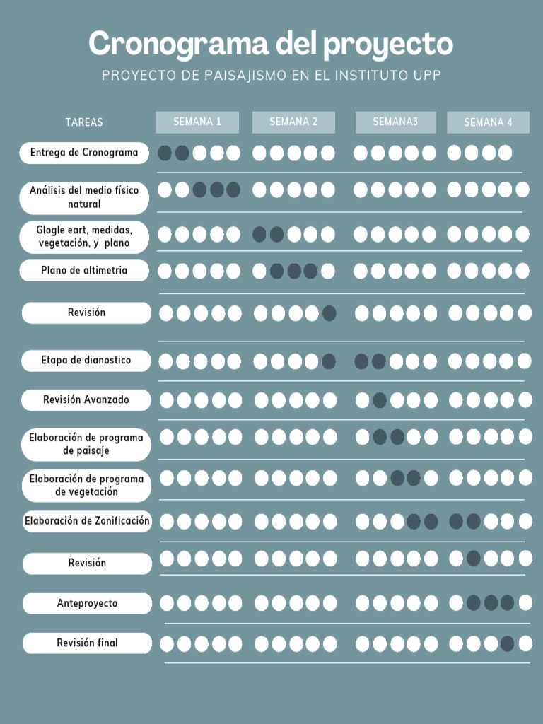 Gráfico Cronograma Diagrama de Gantt Profesional y Corporativo Azul y ...