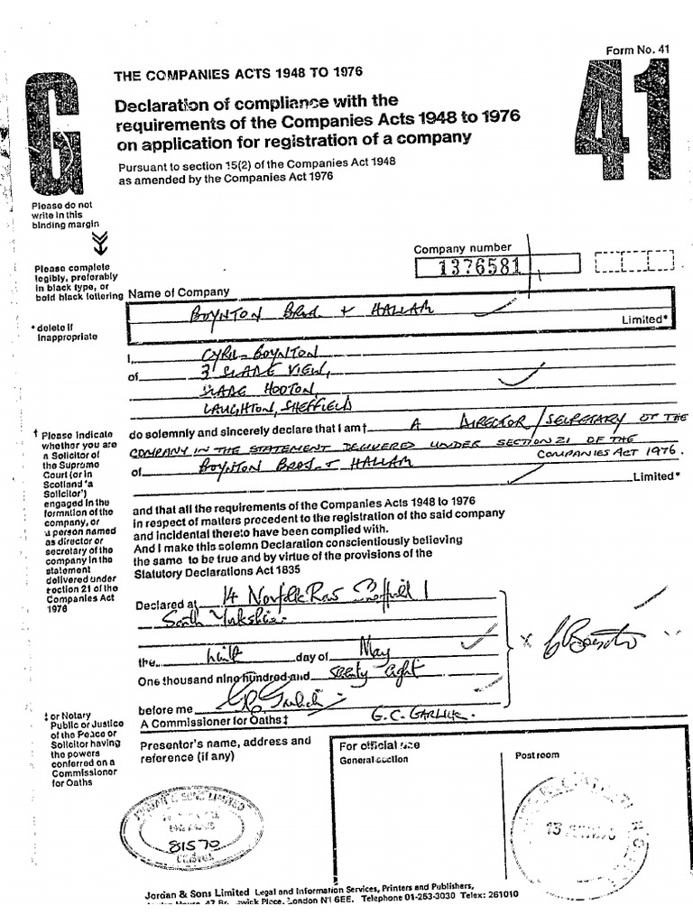 Companies House Document | PDF