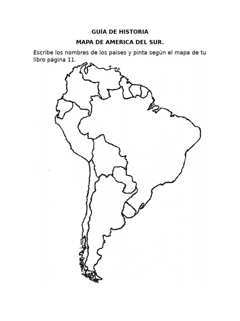 Guía Mapa de América Del Sur | PDF