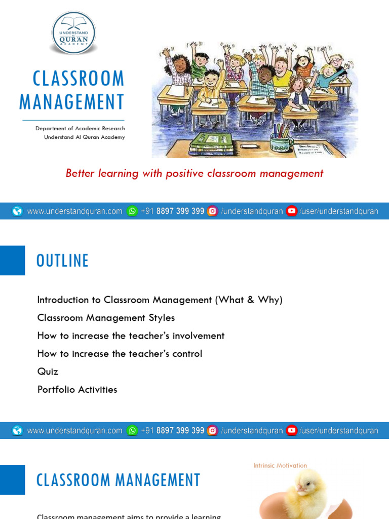 Classroom Management Presentation1 | PDF | Learning | Classroom Management