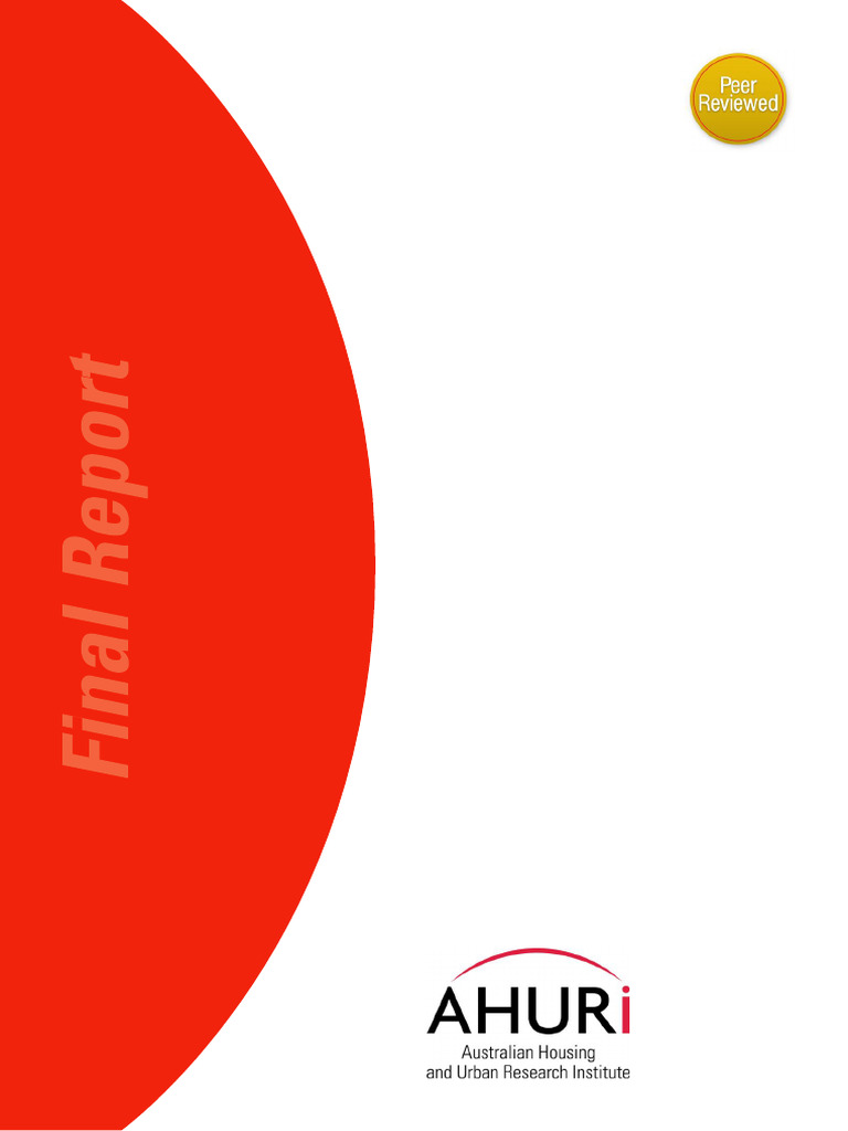 AHURI - Final - Report - No219 - The Financing of Residential ...