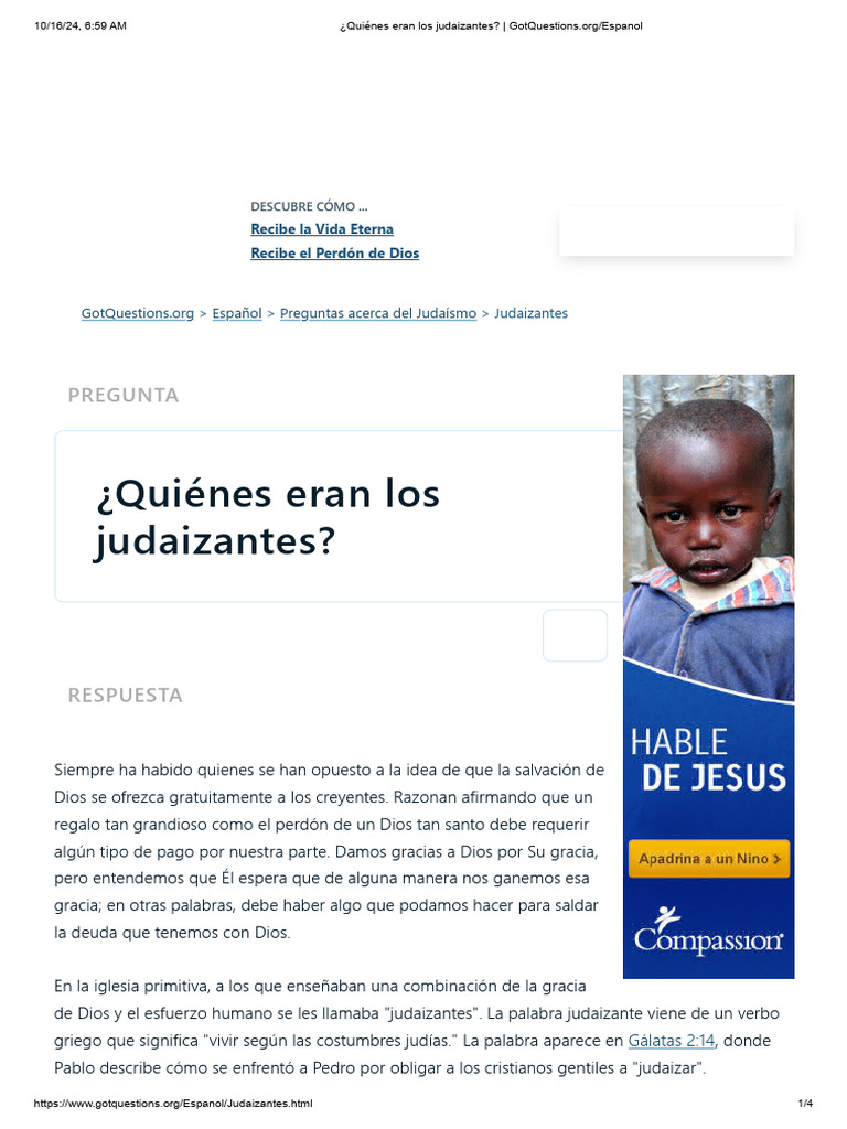¿Quiénes eran los judaizantes_ _ GotQuestions.org_Espanol | PDF ...