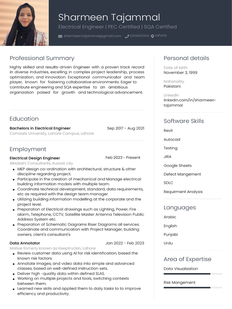 CV_Sharmeen Tajammal_P | PDF | Scada | Automation
