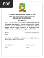 Certificate and Acknowledgement Class 12th Project | PDF