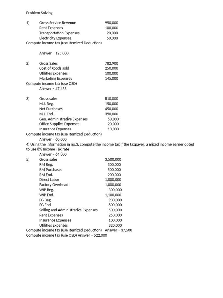 Business Tax Calculation Guide | PDF