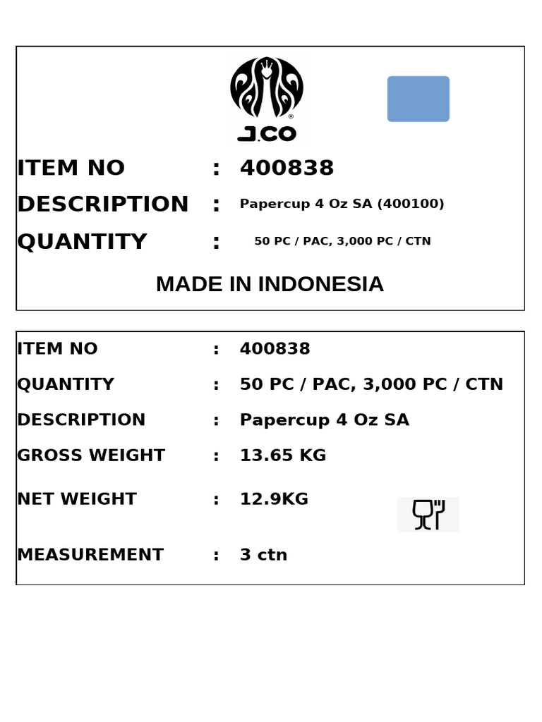 4 oz SA label jco | PDF | Metrology