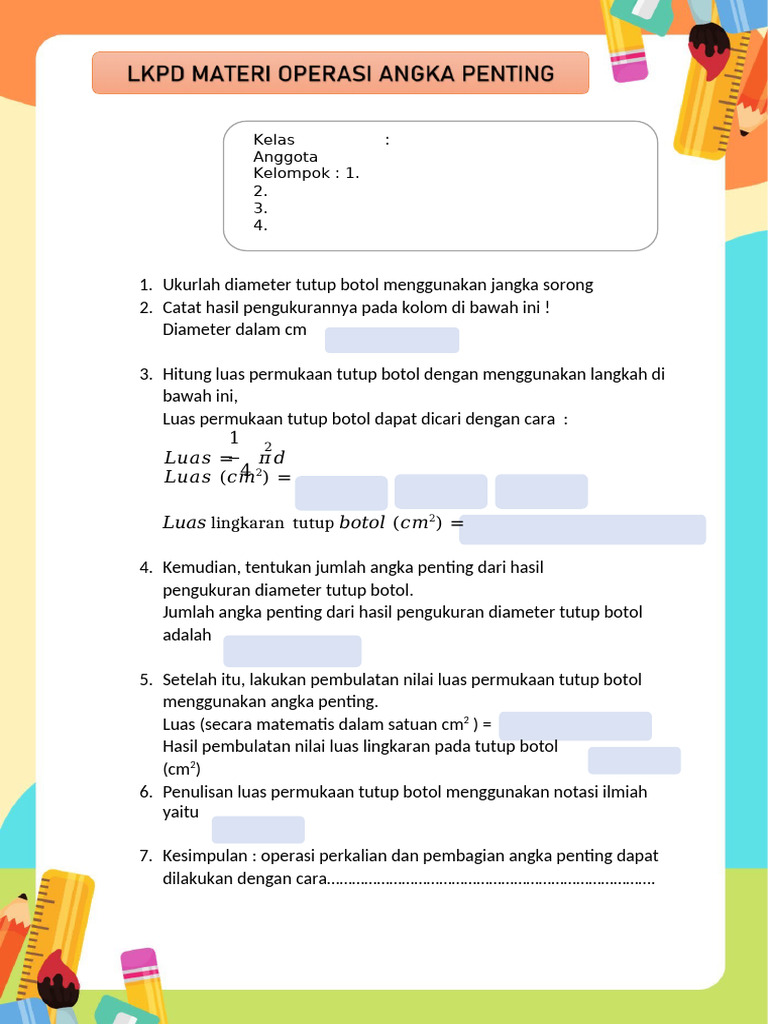 SPV-LKPD Perkalian Angka Penting | PDF | Griya & Taman