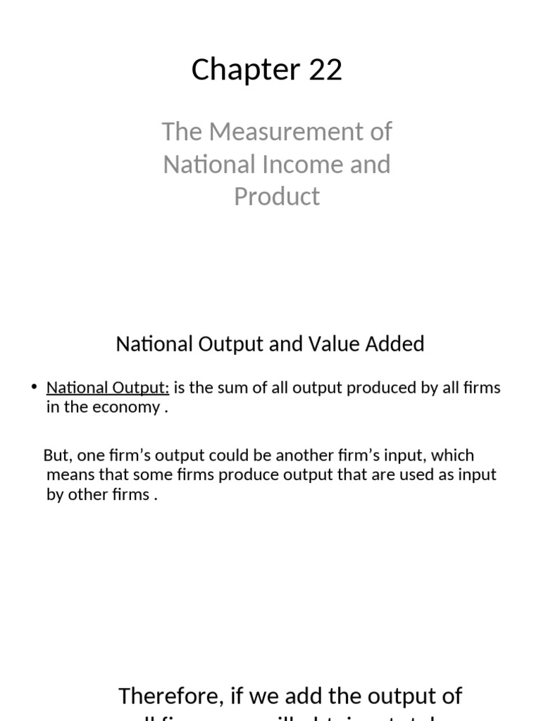 National Income and Product | PDF | Measures Of National Income And ...