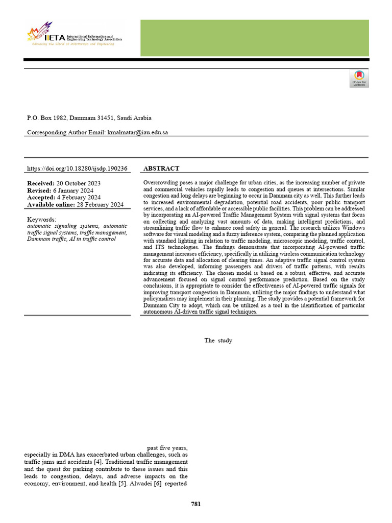 Implementing AI-Driven Traffic Signal Systems For Enhanced Traffic ...