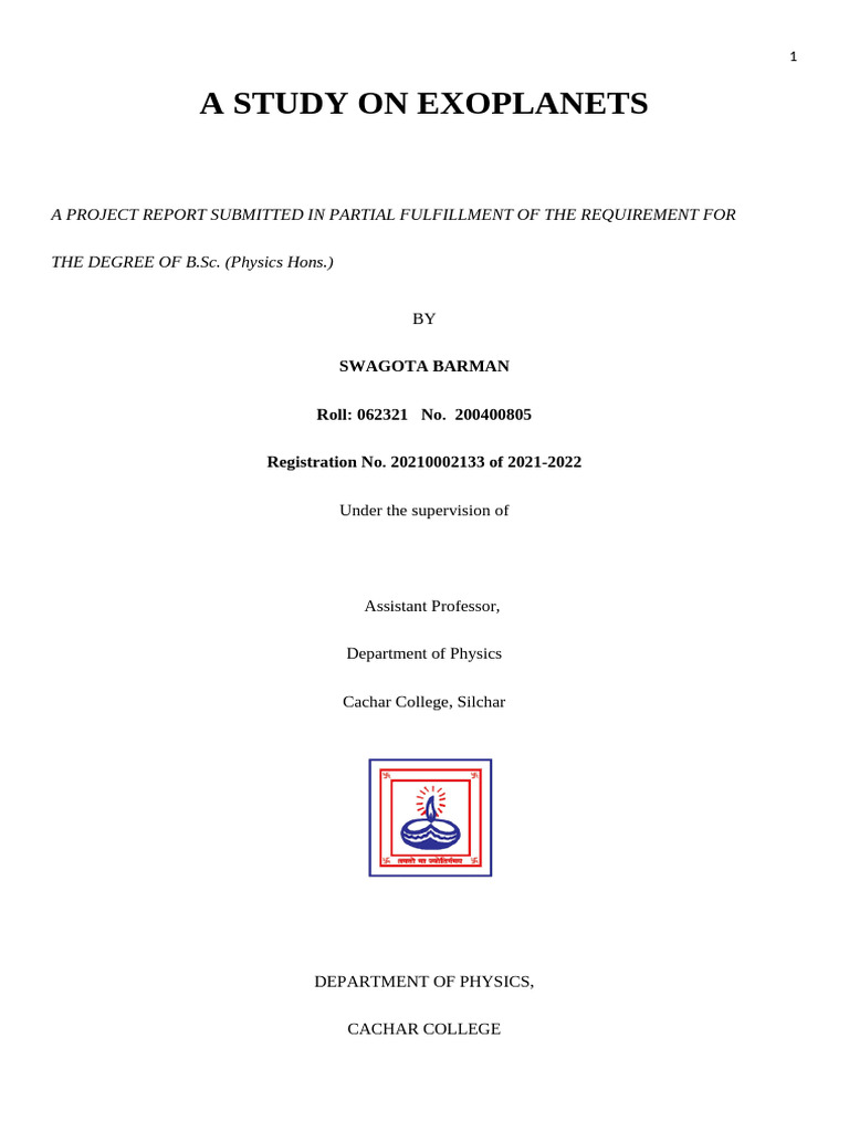 Exoplanet Dissertation 5 | PDF | Exoplanet | Planets