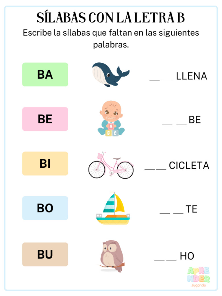 Cuadernillo de Silabas | PDF