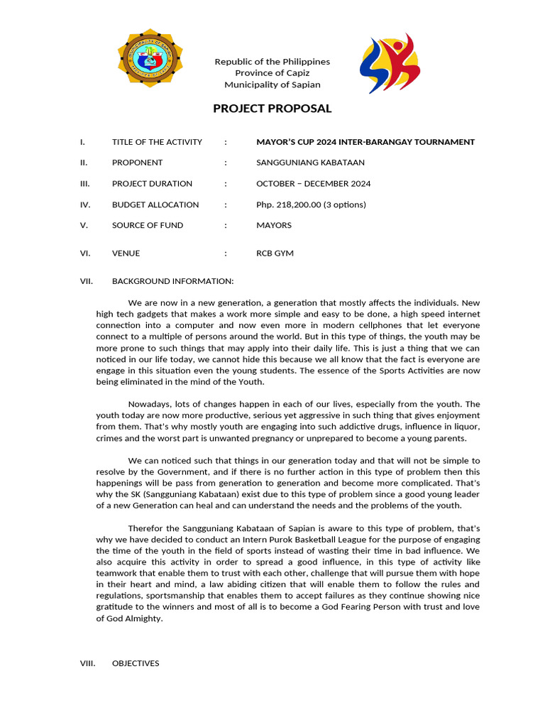 Mayor's Cup 2024: Youth Sports Initiative | PDF | Business | Finance ...