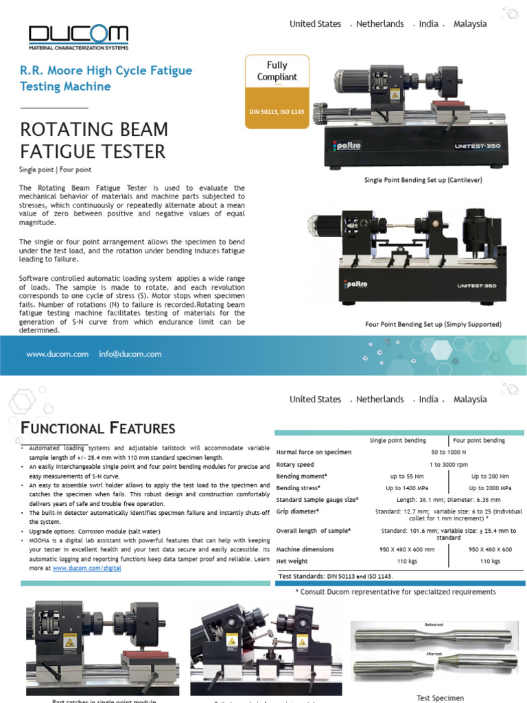 Rotating Beam Fatigue Tester | PDF | Fatigue (Material) | Bending
