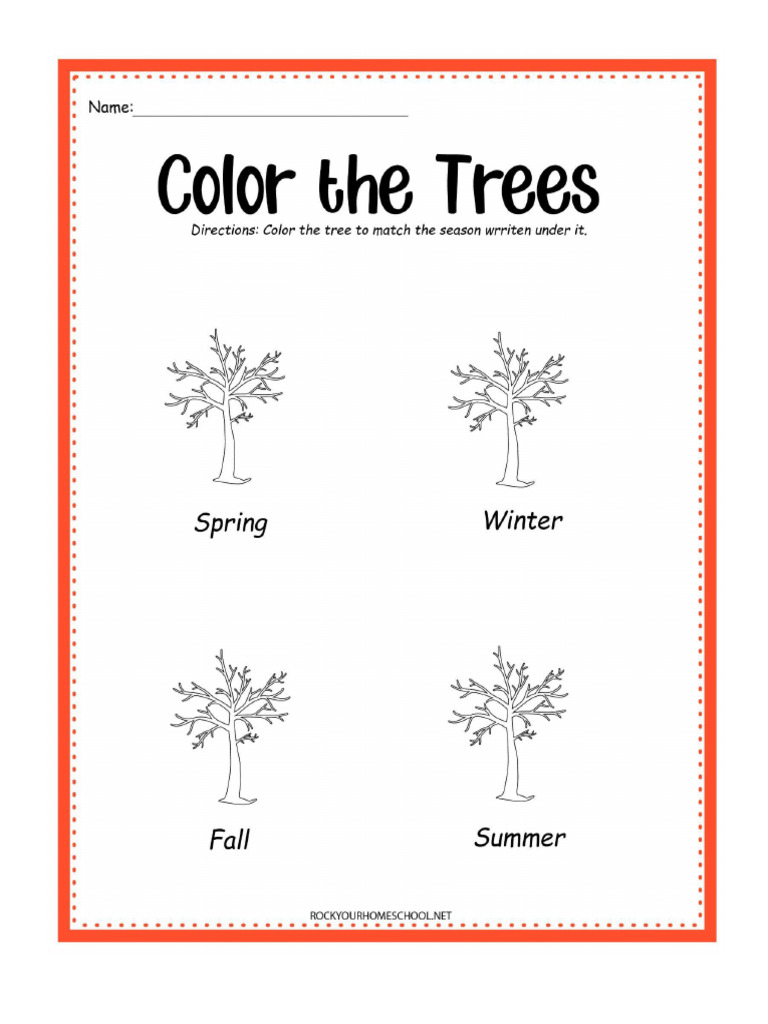 Tree Life Cycle Printable Activities | PDF