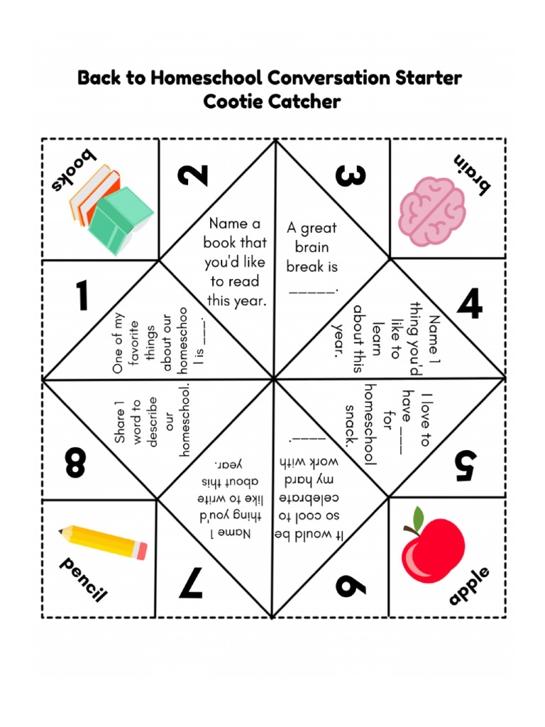 5 Days of Back To Homeschool Fun Activities Pack | PDF