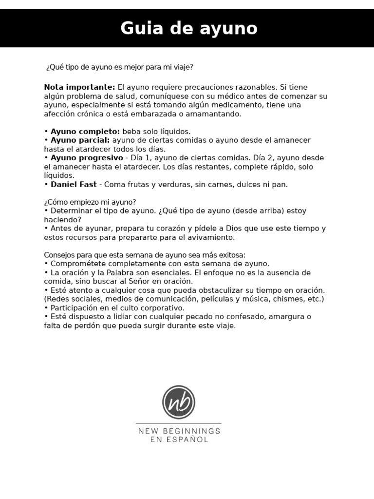 Guia de Ayuno | PDF | Salud y bienestar