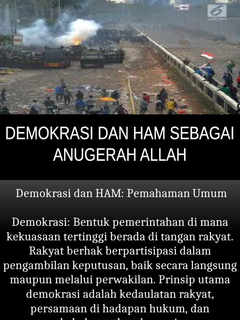 Demokrasi Dan Ham Sebagai Anugerah Allah | PDF