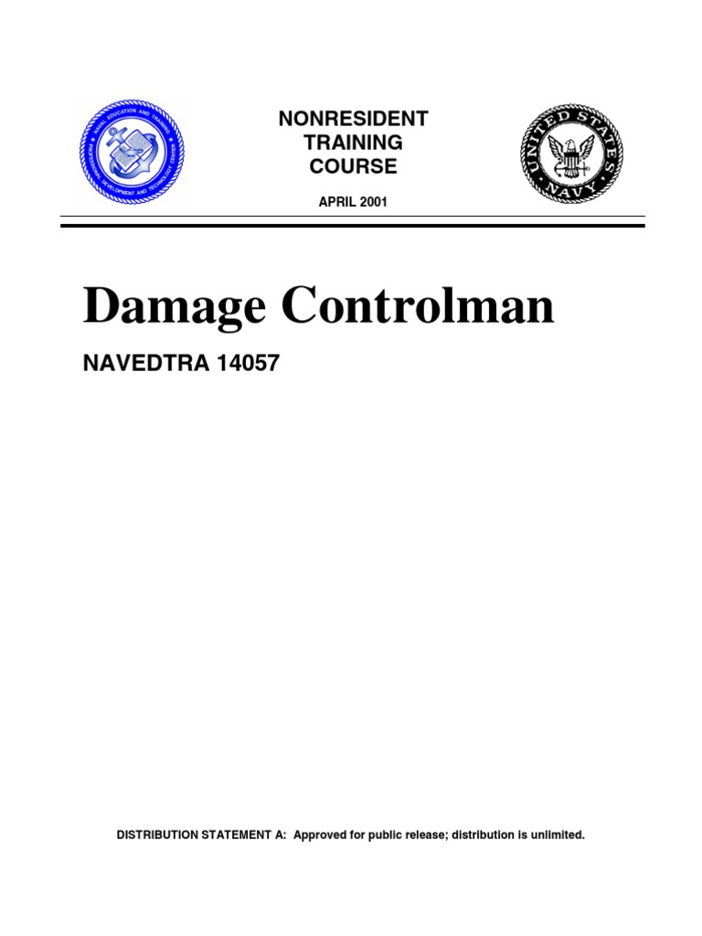 US Navy Course NAVEDTRA 14057 - Damage Control Man | PDF | Chemical ...