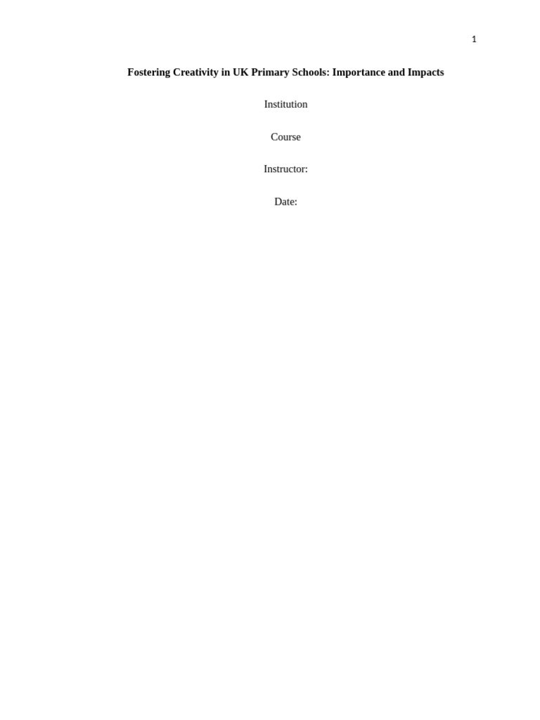 uk education | PDF | Creativity | Curriculum