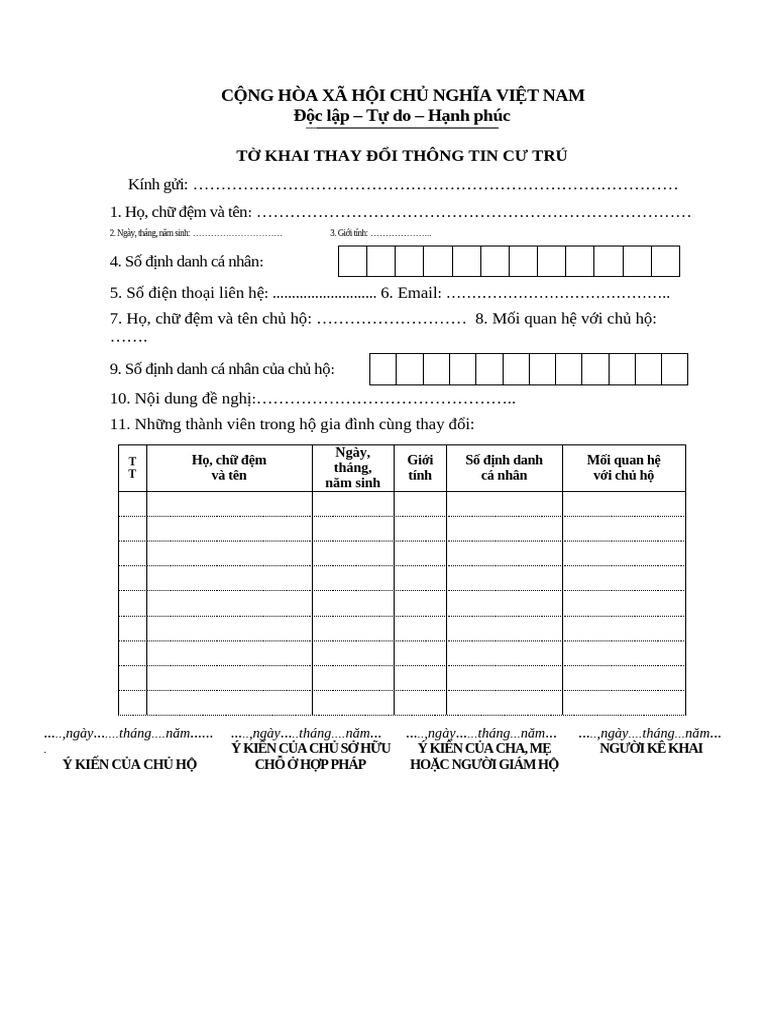 Mẫu CT01 - 66 | PDF