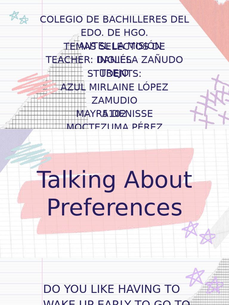 Talking About Preferences | PDF