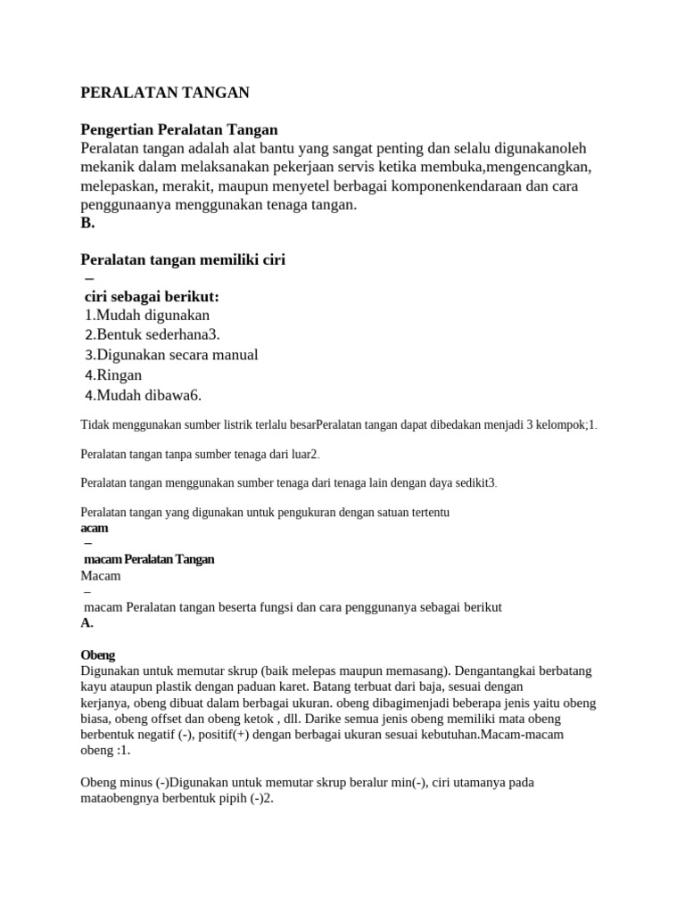 Fungsi dan Jenis Obeng Negatif | PDF