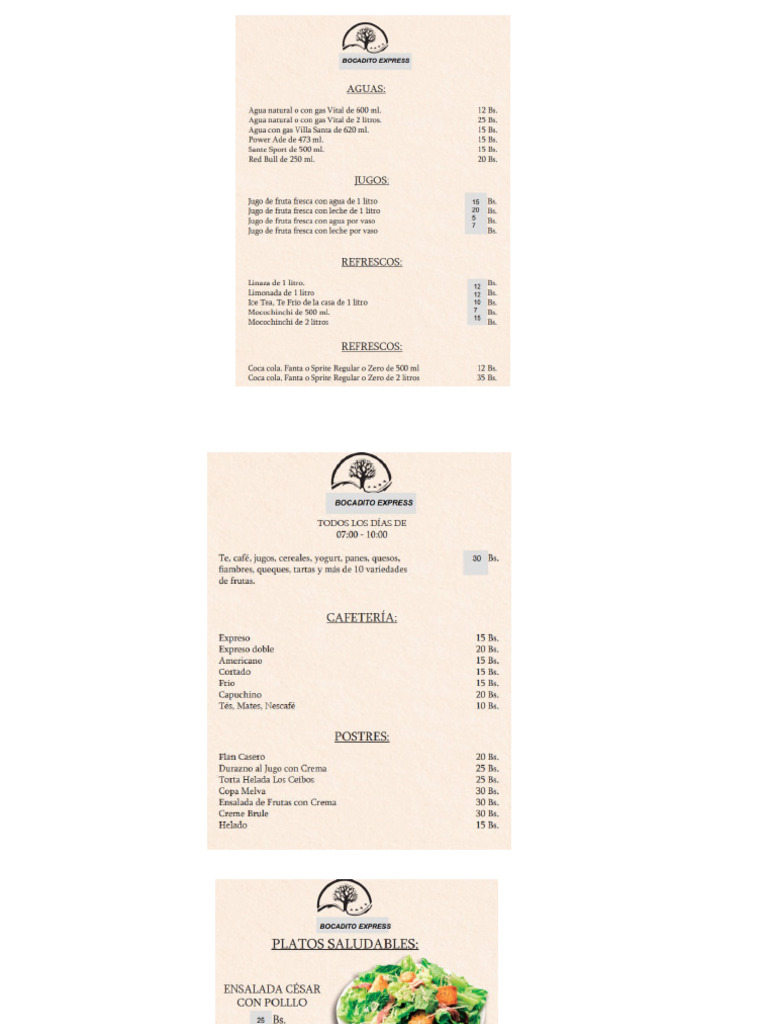 MENUS | PDF