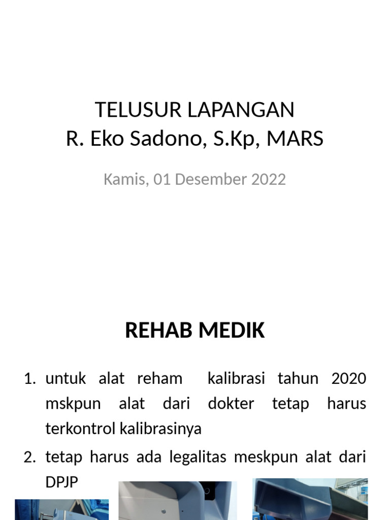 Telusur Lapangan - Pak Eko | PDF