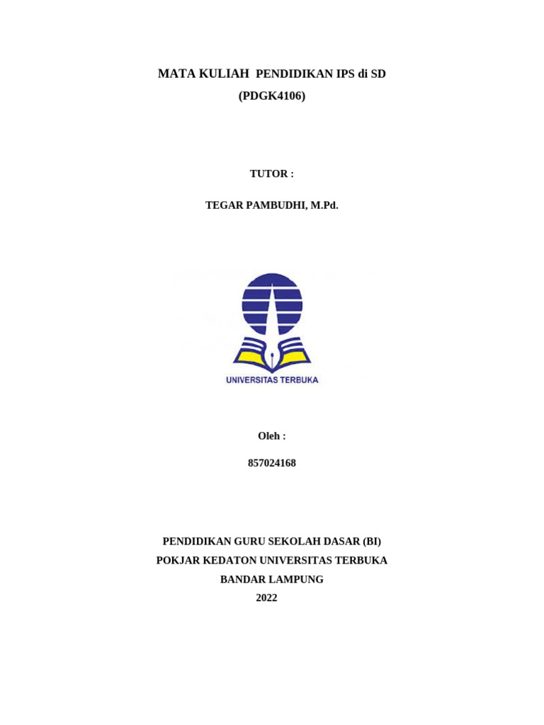 Tugas 2 Pend - IPS | PDF | Sains & Matematika