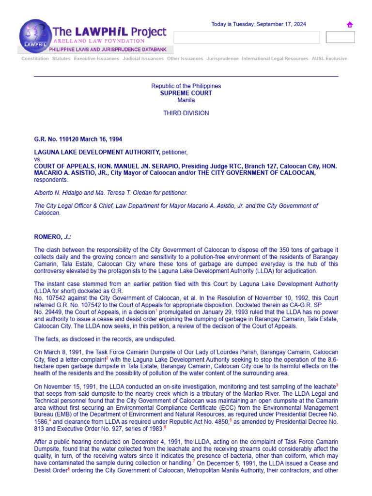 Laguna de Lake | PDF | Injunction | Appeal