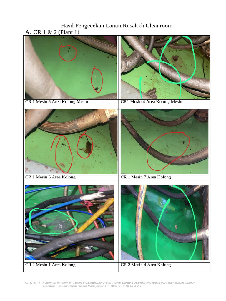 Report Pengecekan Lantai Rusak Epoxy | PDF | Teknologi & Rekayasa