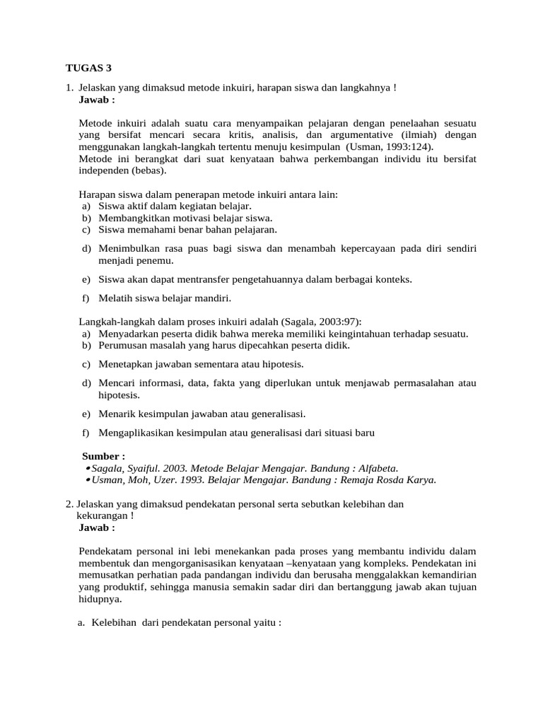TUGAS 3 Pend. IPS | PDF | Karier & Perkembangan