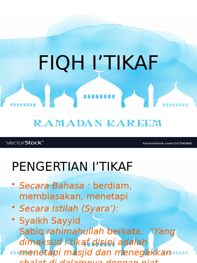 Fiqh I'tikaf | PDF