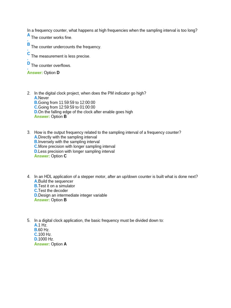 A - B - C - D .: Answer | PDF