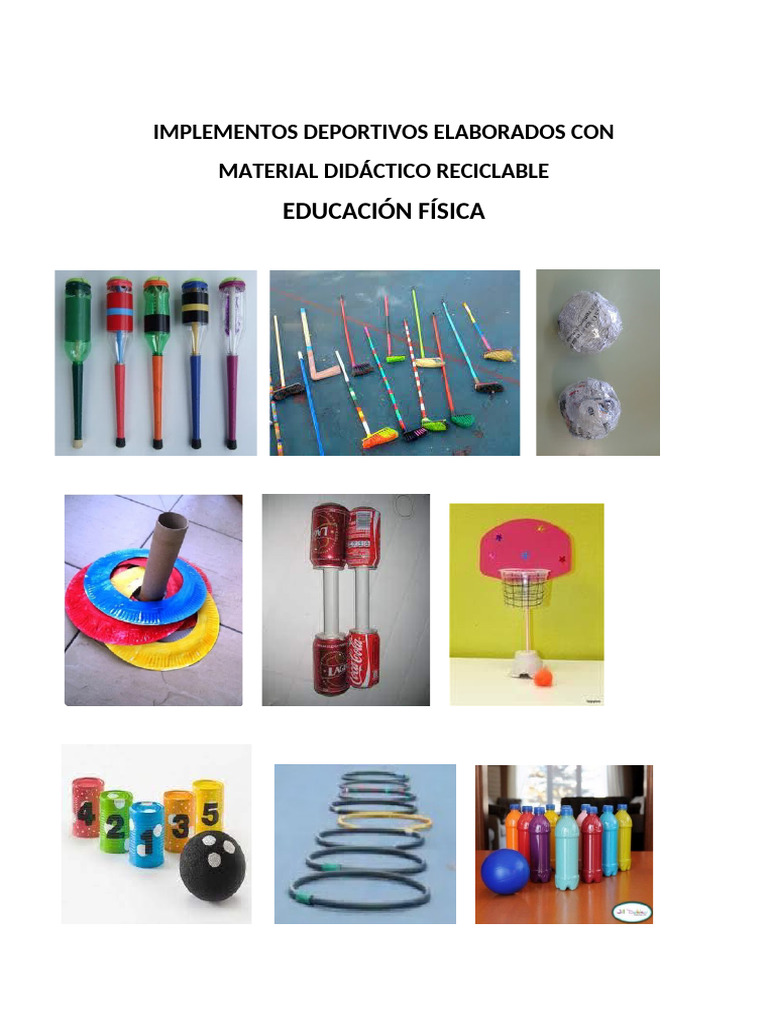 Implementos Deportivos Reciclables | PDF
