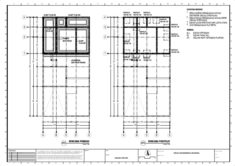 GRAND ORCHID-BATAM-06 Denah Pondasi | PDF | Monopoly (Economics ...