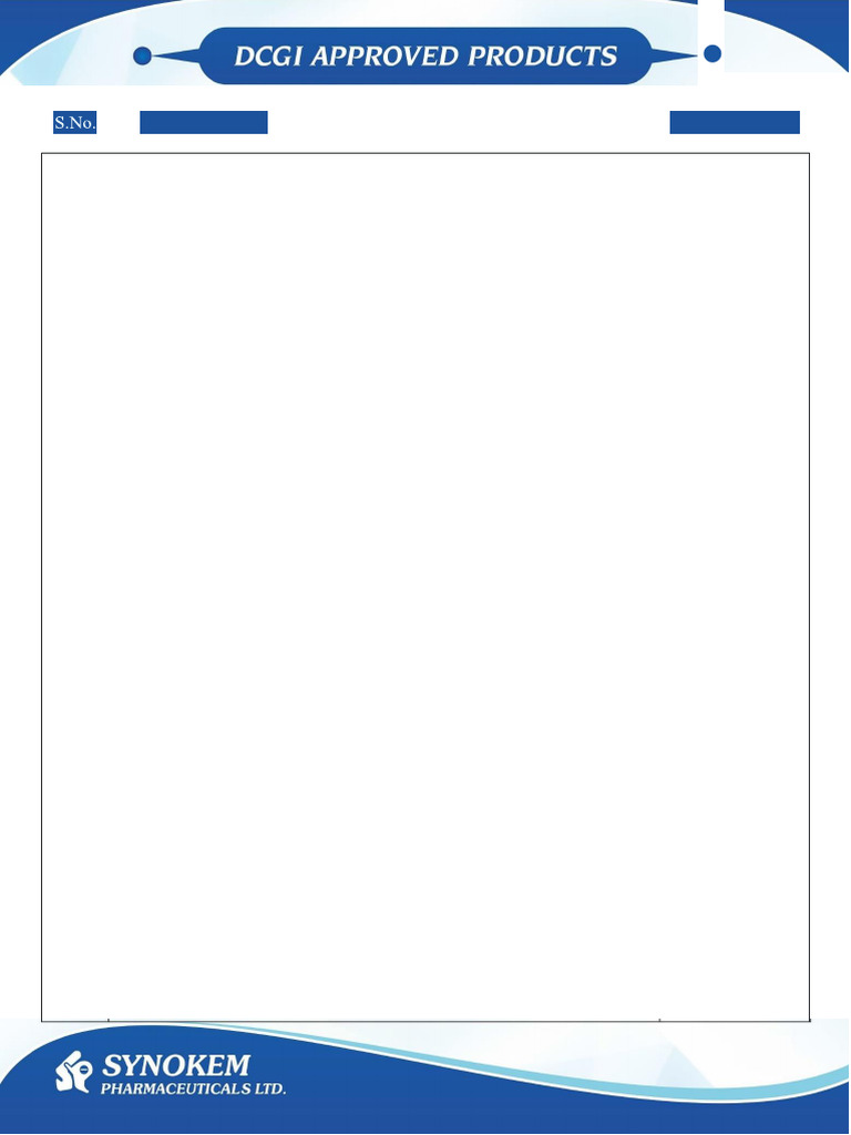 1-Dcgi Approved Products | PDF