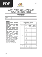 TP1483 - 2 Set Kertas Matematik Tahun 6 Upsa Sesi 202320245 | PDF