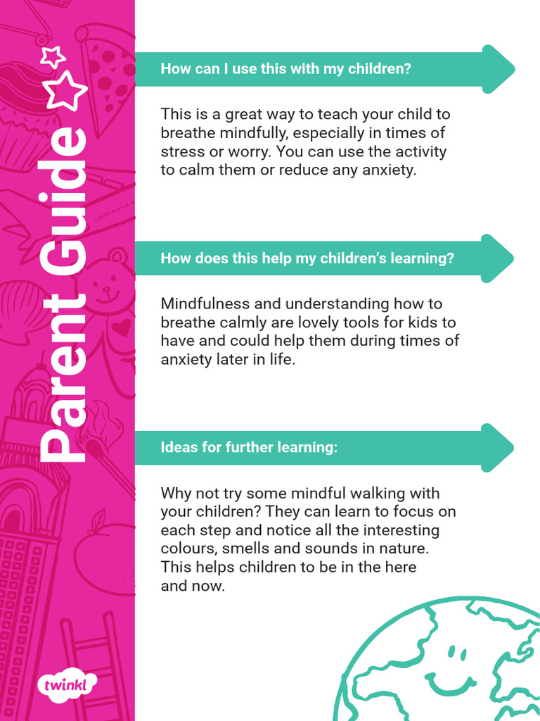 Mindful Breath Doodle For Kids | PDF | Breathing | Psychology