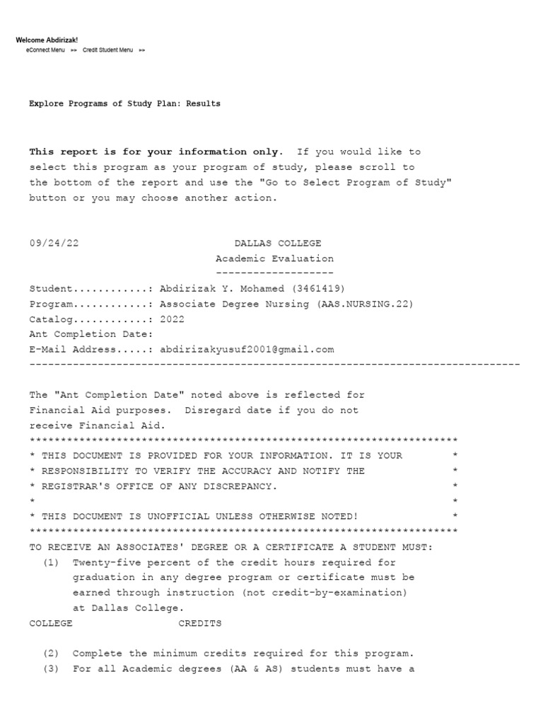 Nursing File | PDF | Course Credit | Academic Degree