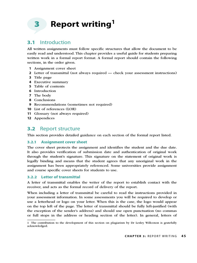 COMMUNICATION_SKILLS_HANDBOOK_4E_----_(CHAPTER_3_Report_writing) | PDF