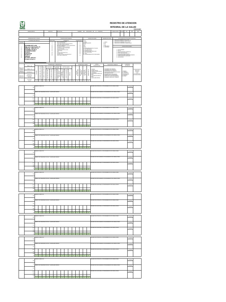 Copia de Hoja Rais 2018 | PDF | Planificación familiar | Ciencias de la ...